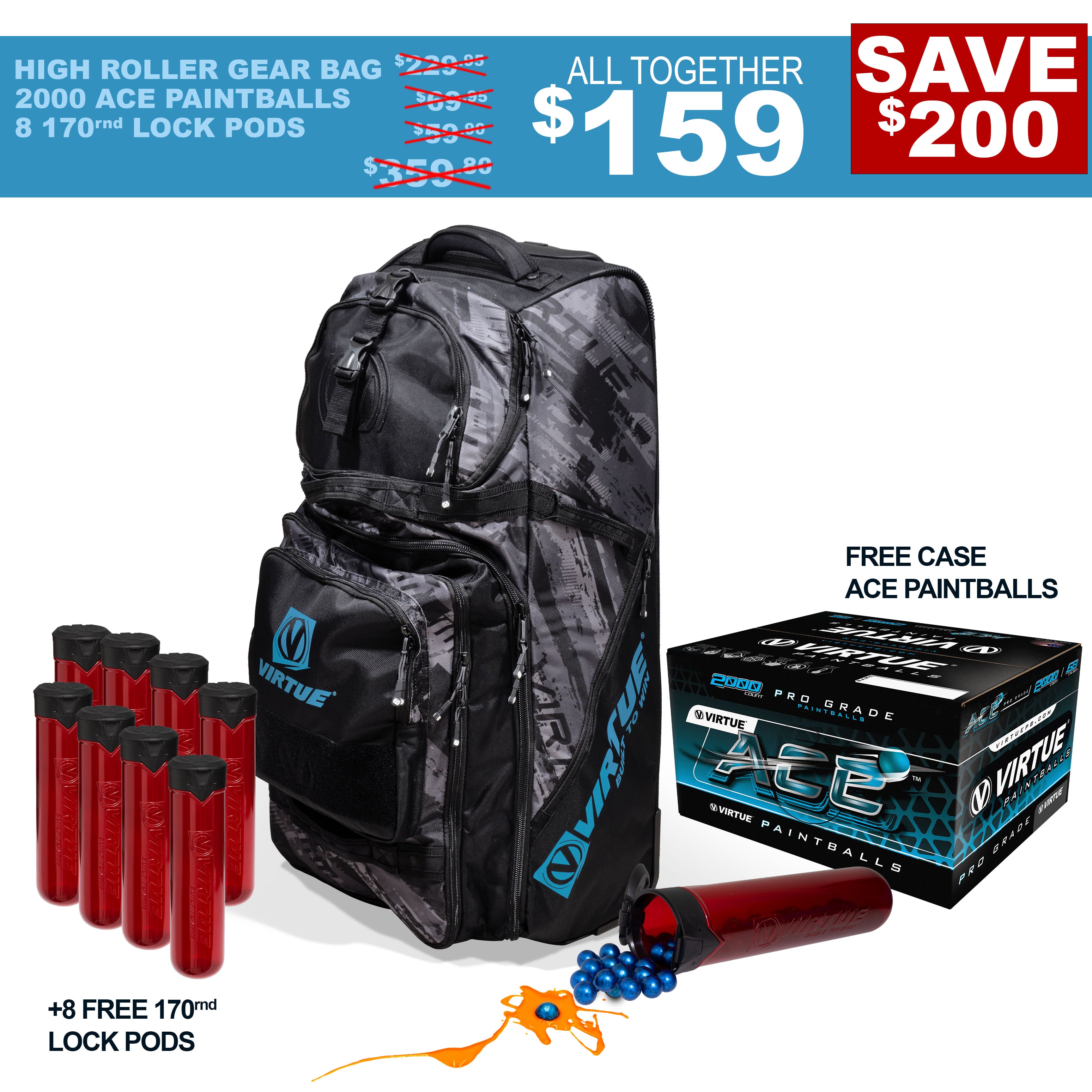 Gear Bags, Backpacks & Rollers | Virtue Paintball High-Quality Luggage ...